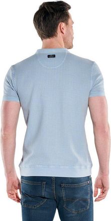 Engbers Poloshirt Herren Poloshirt mit Struktur, Hellblau