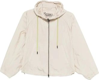 Herno Femme, Vestes, Beige, Taille: 34 FR Veste &agrave; capuche Chantilly en polyamide