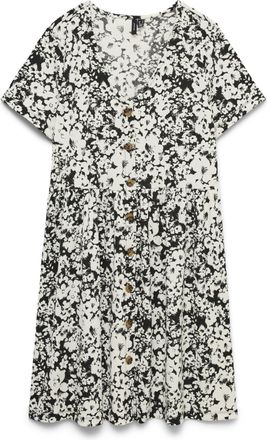 Vero Moda Vmgelina S/S Button Dress JRS Exp