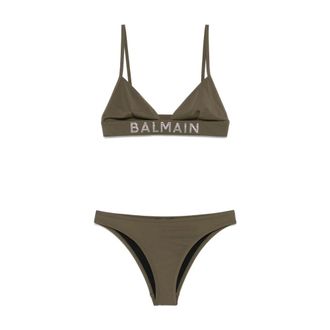 Balmain Gr&uuml;ner Triangel Bikini - - Swimwear - Damen - Gr&uuml;n - XL