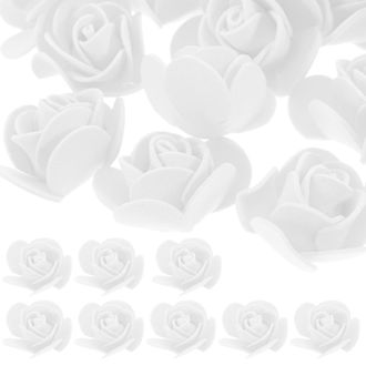 BESPORTBLE Kleiner Schaumrosen 50 St&uuml;ck 3,5cm Deko Rosenk&ouml;pfe aus Schaumstoff f&uuml;r Selbstgemacht Projekte Hochzeits und Partydekoration f&uuml;r Blumenw&auml;nde und Heimde