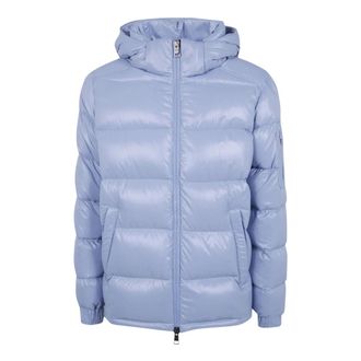 Herno Gl&auml;nzende Daunenjacke mit Kapuze - - Jackets - Herren - Blau - 2XL