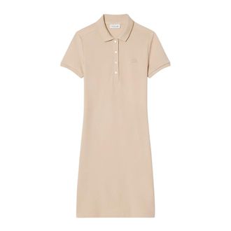 Lacoste Lacoste Polo-Kleid Slim Fit aus Stretch-Mini-Piqu&eacute; - - Dresses - Damen - Beige - XS