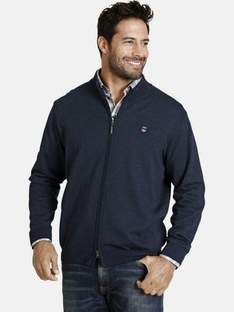 Jan Vanderstorm Strickjacke AGNER mit Zwei-Wege-Rei&szlig;verschluss