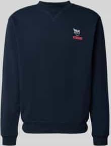 Woodbird Sweatshirt mit Label-Print Modell Cane