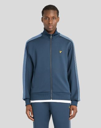 Lyle & Scott Gestreifte Trainingsjacke mit Tape