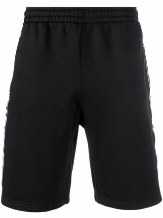 Off-white short de sport &agrave; bande logo - Noir
