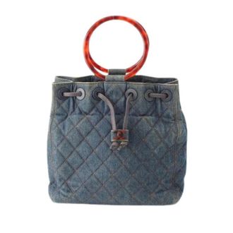 Chanel Sac seau matelass&eacute; en jean Pre-owned - Femme - Pre-owned - Bleu - Taille: ONE Size