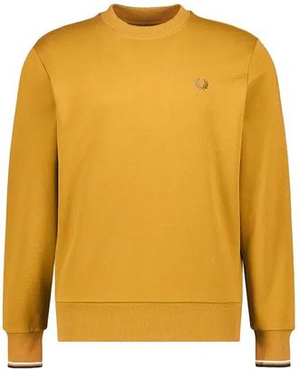 Fred Perry Herren Sweatshirt braun Baumwolle unifarben