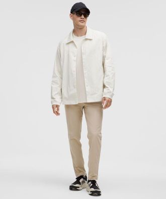 lululemon Pantalon ABC 5 poches coupe slim Warpstreme pour Hommes - 81 cm - Kaki - Taille 28