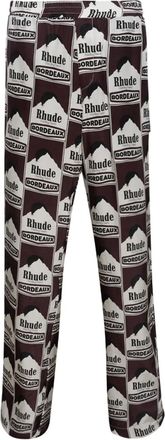 Rhude pantalon Moonlight - Rouge