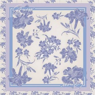 Guess Bianca Scarf - Femme - Accessoires - Bleu - Taille: ONE Size
