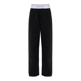Dsquared2 Femme, Pantalons, Noir, Taille: 34 FR Pantalon de surv&ecirc;tement large