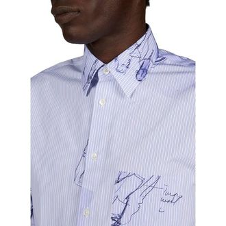 Paul Smith Chemise ample imprim&eacute;e en coton