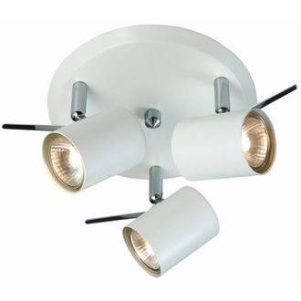 Marksl&ouml;jd Markslojd - hyssna - Plafonnier de salle de bain &agrave; 3 ampoules, blanc, GU10