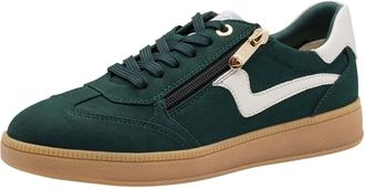 Marco Tozzi Marco Tozzi Damen Sneaker flach mit Rei&szlig;verschluss Freizeit, Gr&uuml;n (Bottle Comb), 39 EU