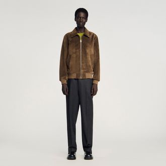 Sandro Blouson &agrave; col cass&eacute; avec fermeture