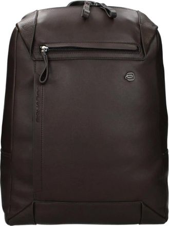 Piquadro Homme, Sacs, Brun, Taille: ONE Size Sac &agrave; dos de luxe en cuir avec plusieurs compartiments