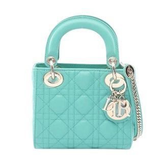 Dior Pre-owned Cuir sacs-dior - Femme - Pre-owned - Bleu - Taille: ONE Size