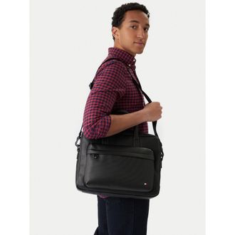 Tommy Hilfiger Laptoptasche Tommy Hilfiger Th Flag Computer Bag AM0AM13989 Schwarz