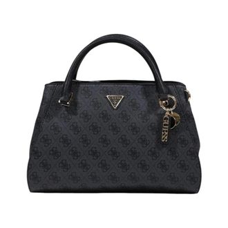 Guess Bedruckte Handtasche mit Schultergurt und Rei&szlig;verschluss - - Bags - Damen - Grau - ONE SIZE