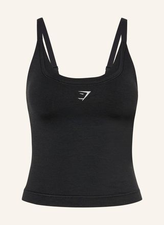 Gymshark Gymshark Tanktop Interval Seamless Midi schwarz