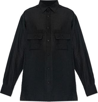 Yohji Yamamoto Homme, Chemises, Noir, Taille: L Chemise &agrave; Poches