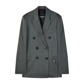 Patrizia Pepe Zweireihiger Blazer - - Jackets - Damen - Grau - XL