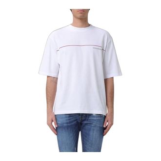Dsquared2 Tape T-Shirt - - Tops - Herren - Wei&szlig; - L