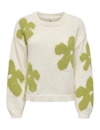 Only Onlbootle Life Ls Flower O-Neck KNT