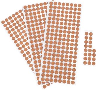 Artibetter KOMBIUDA 500 St&uuml;ck Selbstklebende Korkpads Rund rutschfeste M&ouml;belschoner mit Sto&szlig;d&auml;mpfung Vibrations Ger&auml;uschreduzierend f&uuml;r M&ouml;bel Gl&auml;ser DIY Unterset