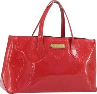 Louis Vuitton Sac &agrave; main en cuir verni Pre-owned - Femme - Pre-owned - Rouge - Taille: ONE Size