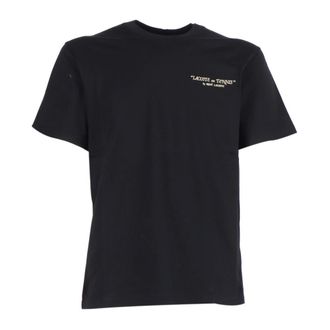 Lacoste Homme, Tops, Noir, Taille: XL T-shirt en coton brod&eacute;
