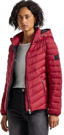 Street One 2005548 Veste avec Capuche Amovible, Rouge Carton, 36 Femmes