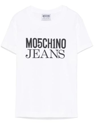 Moschino t-shirt à logo imprimé - Blanc