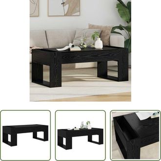 vidaXL vidaXL Wohnzimmer - Couchtisch Schwarz Eichen-Optik 110 x 50 x 41 cm Holzwerkstoff