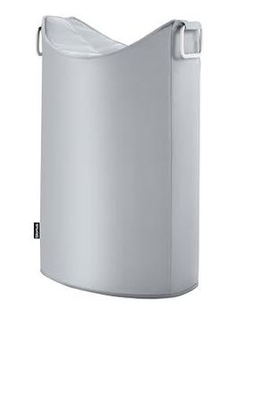 Blomus FRISCO- W&auml;schesammler Grau, 65 Liter, mit zwei praktischen Tragegriffen, hochwertige Kunstfaser, trendiges Design, moderner W&auml;schekorb (H / B / T: 70 