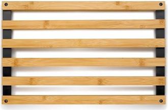 KELA Bambus Topfuntersetzer 38 x 24 x 3 cm KIRIL, Holzuntersetzer quadratisch, hitzebeständig