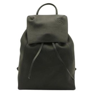 Loewe Pre-owned Lederrucksack - - Pre-owned - Damen - Schwarzk - ONE SIZE