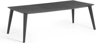 Keter Table &agrave; manger de jardin Lima en r&eacute;sine 240cm - Graphite - KETER