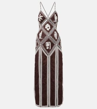 Alemais Al&eacute;mais x Laurence Leenaert - Robe maxi Leandra en ramie