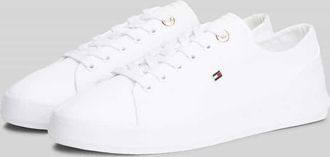 Tommy Hilfiger Low Top Sneaker aus Canvas mit Logo-Applikation