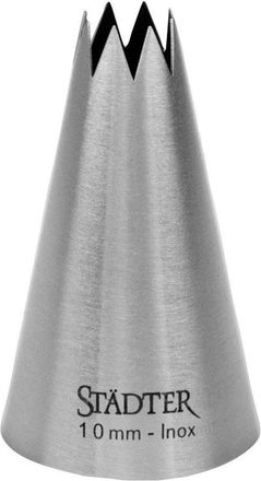 Städter Spritztülle, Edelstahl, Silber, 10 mm