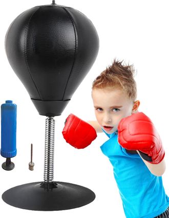 Generic Boxsack f&uuml;r den Schreibtisch, robuster Boxball f&uuml;r Fitness-T&uuml;r, Saugen auf Ihrem Schreibtisch | Schreibtisch-Boxsack mit Saugnapf, Boxausr&uuml;stung f&uuml;r K