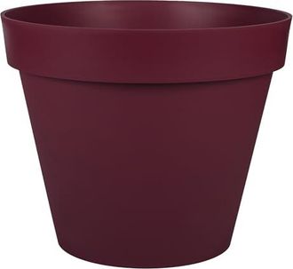 Eda Blumentopf, rund, Toskana, &Oslash; 48 cm, Volumen 43 l, &Oslash; 47,5 x H.39 cm, Burgunderrot