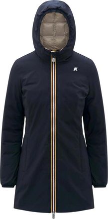 K-Way Manteau Au Genou - Bleu