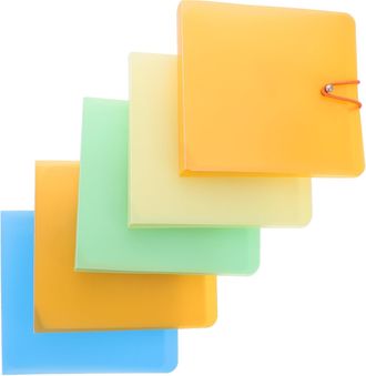 BESPORTBLE 5 St&uuml;ck CD DVD Organizer Verschlei&szlig;fester CD Ordner mit 12 F&auml;chern Praktischer Aufbewahrungsordner f&uuml;r Auto und Zuhause Kratzfeste DVD H&uuml;lle Leichter 