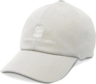 Brunello Cucinelli Homme, Accessoires, Gris, Taille: L M252D9850 Casquette de baseball