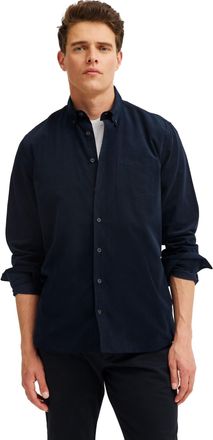 Bugatti Herren Hemd Langarm Button-Down-Kragen Baumwolle