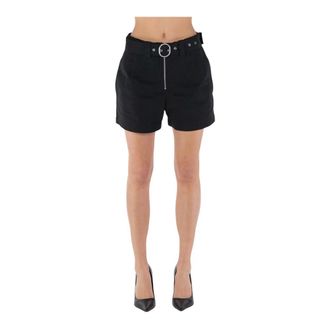 Jil Sander Femme, Shorts, Noir, Taille: 40 FR Shorts Élégants avec Ceinture